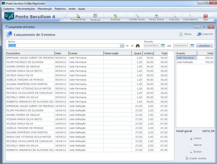 Aplicativo Ponto Secullum 4 | Técnica Automação Comercial